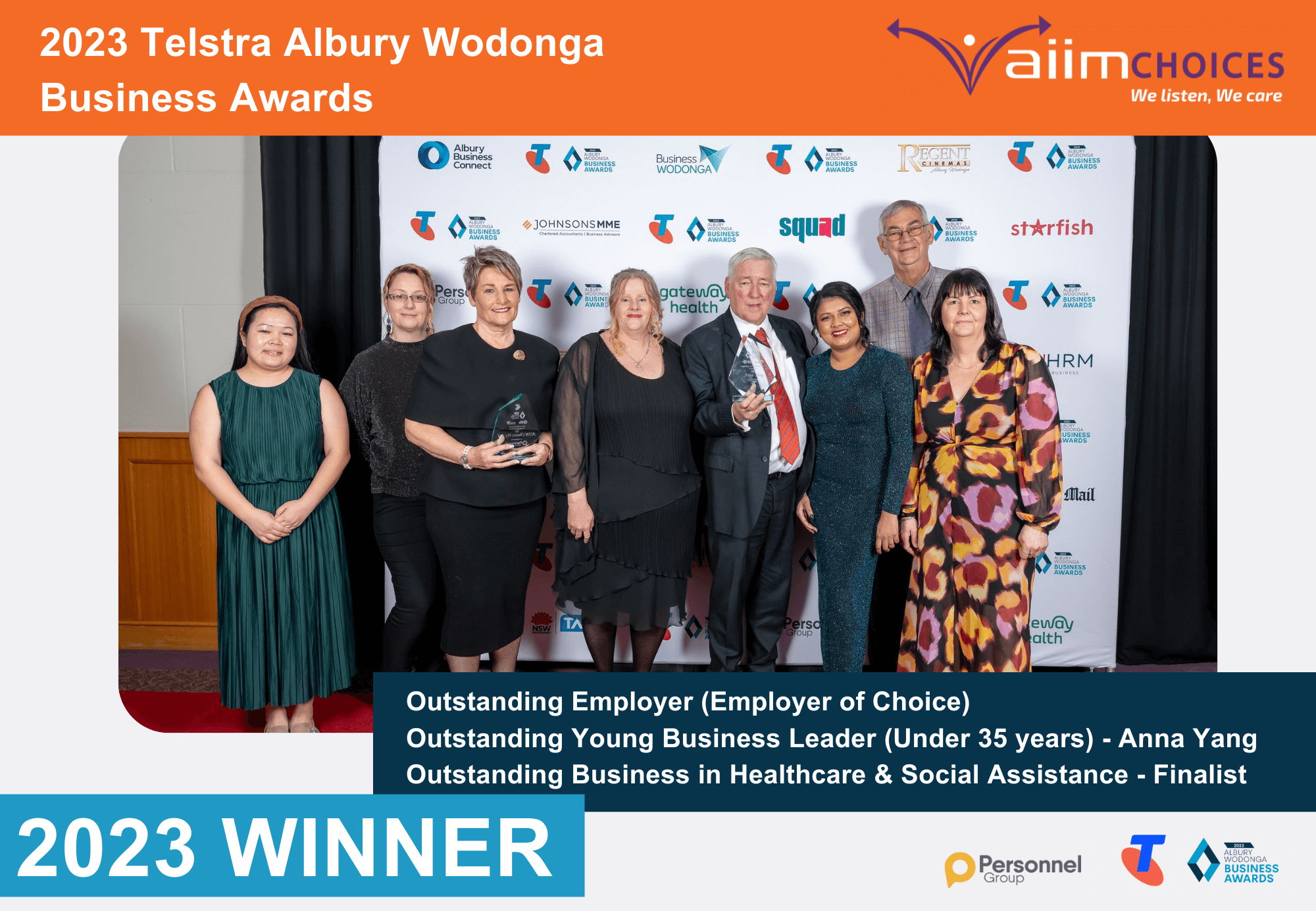 Celebrate AIIM Choices' dual business award victories this year
